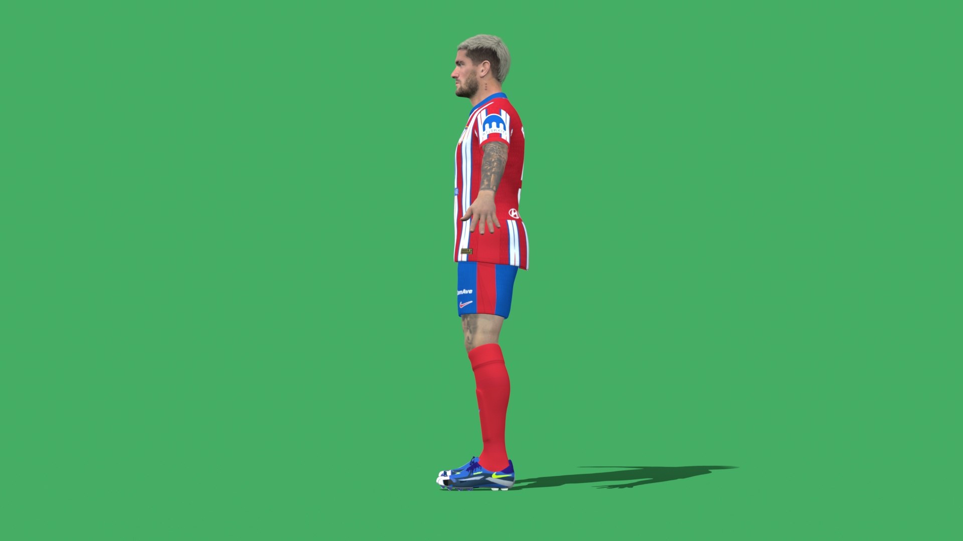 3D 3D Rigged De Paul Atletico Madrid 2025 Model - TurboSquid 2378598