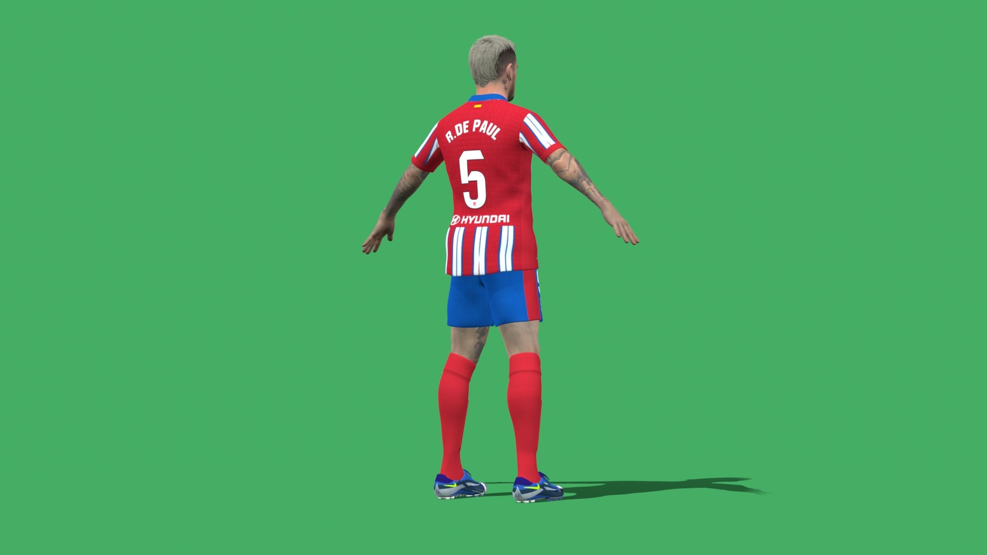 3D 3D Rigged De Paul Atletico Madrid 2025 Model - TurboSquid 2378598
