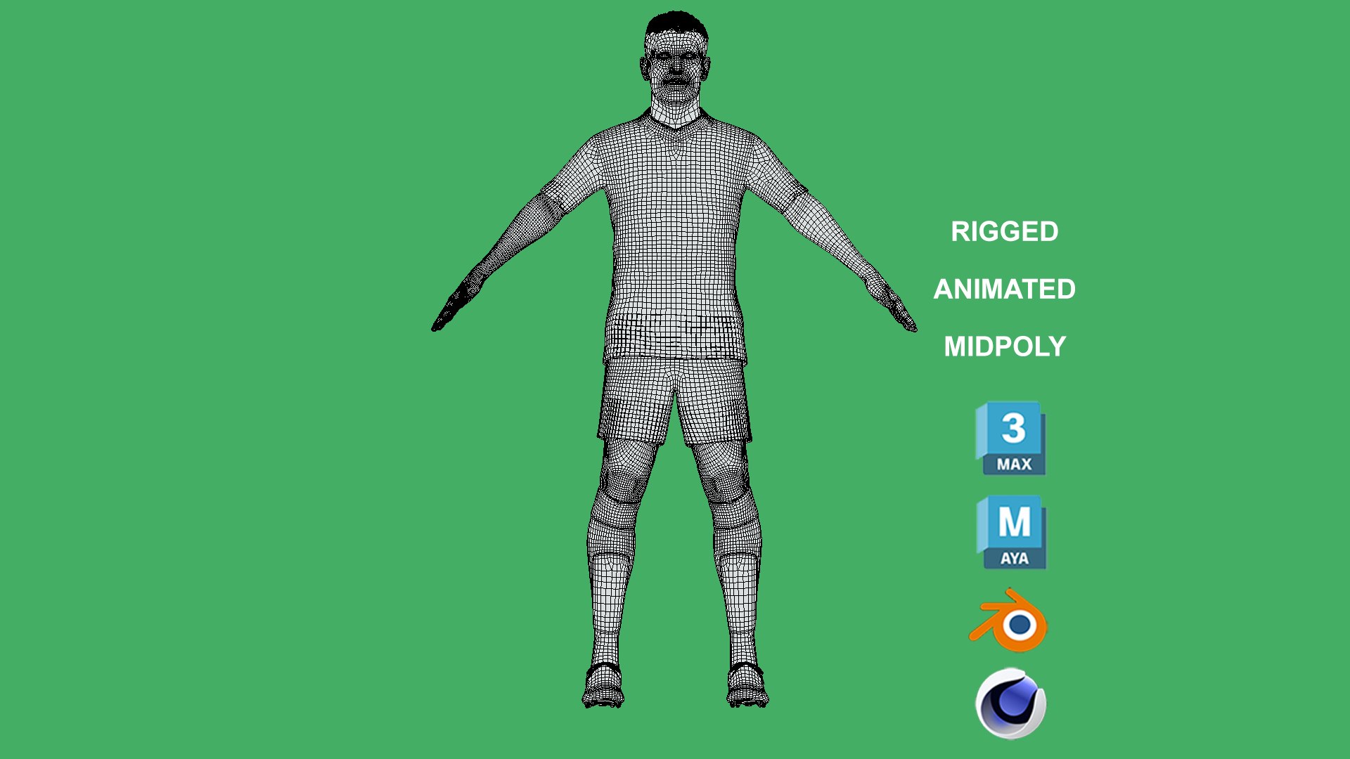 3D 3D Rigged De Paul Atletico Madrid 2025 Model - TurboSquid 2378598