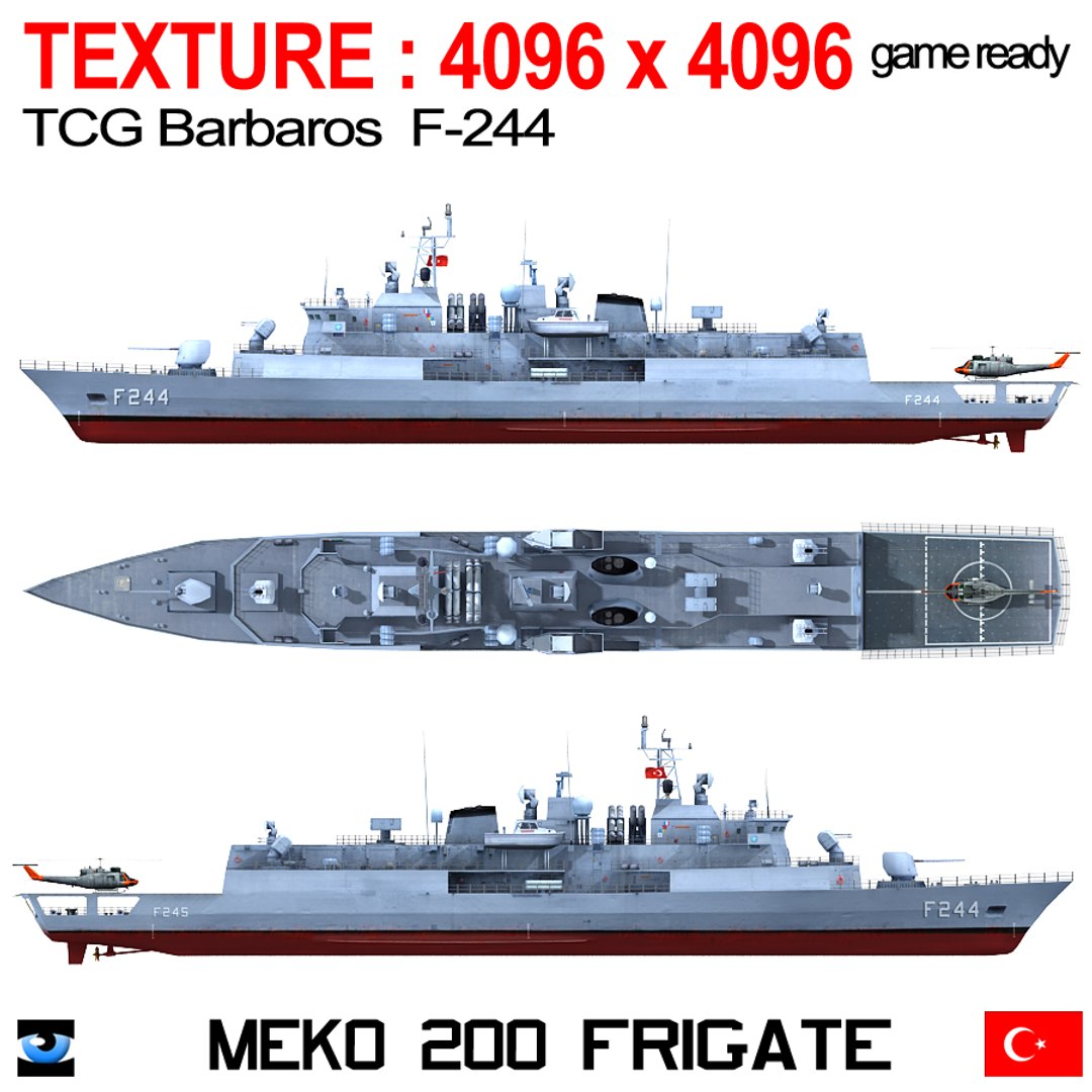 3d Model Meko 200 Frigate