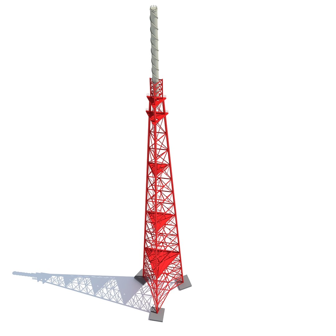 industrial tower 3d model