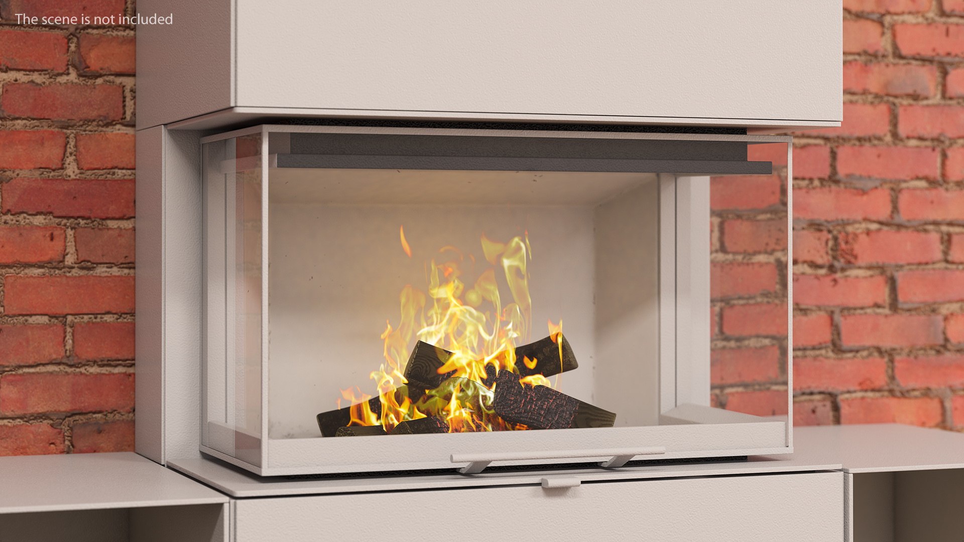 3D Wood Burning Fireplace Log Model - TurboSquid 1486498