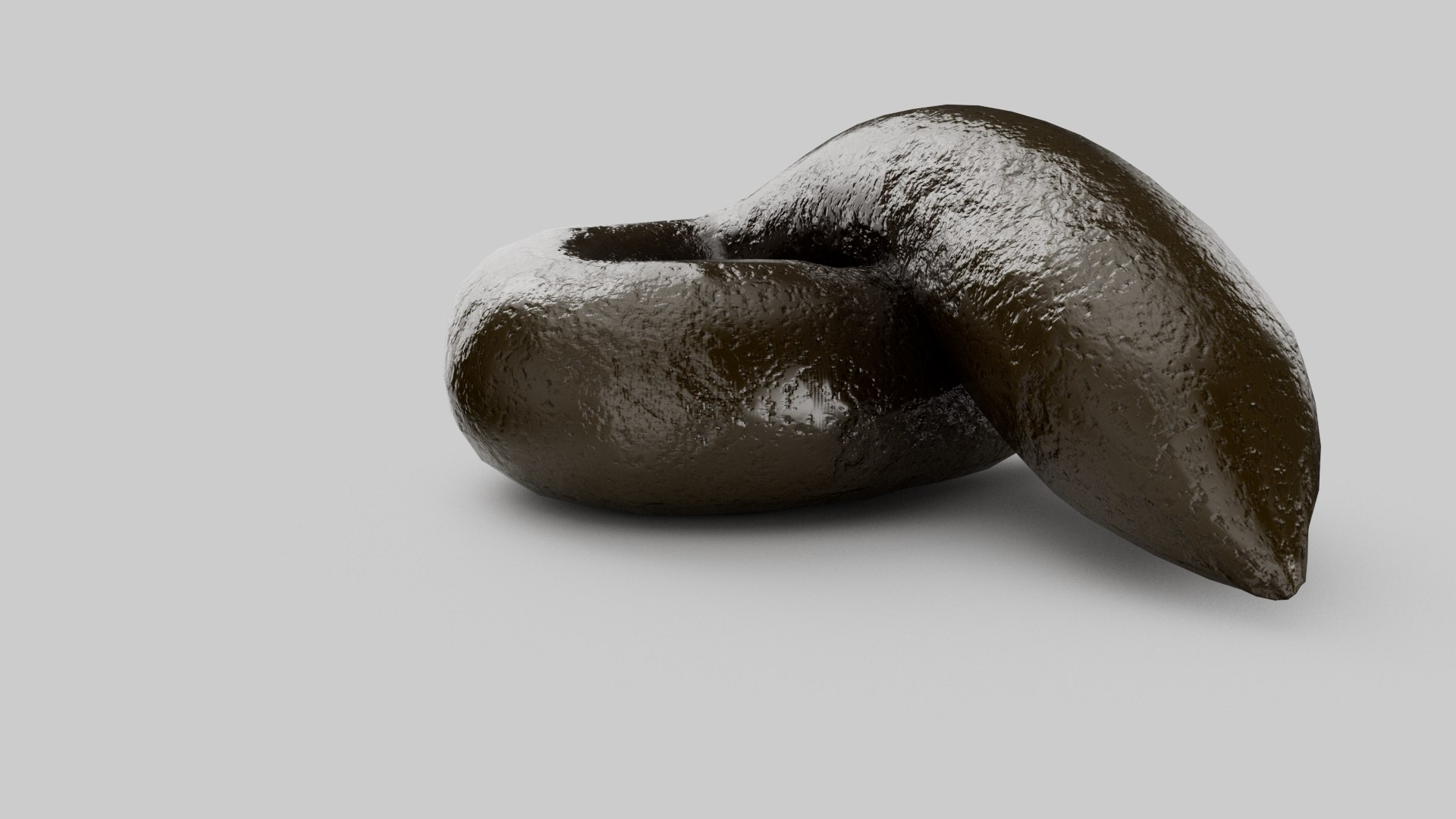 3D Model Little Slimy Curl Of Poop - TurboSquid 2309215