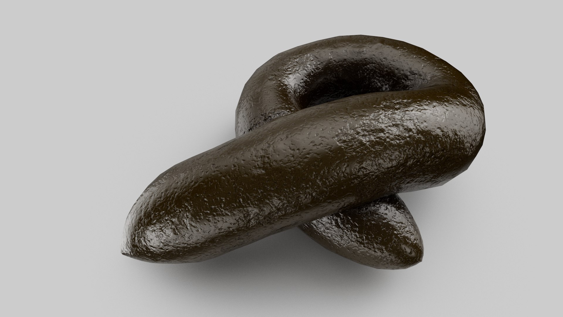 3D Model Little Slimy Curl Of Poop - TurboSquid 2309215