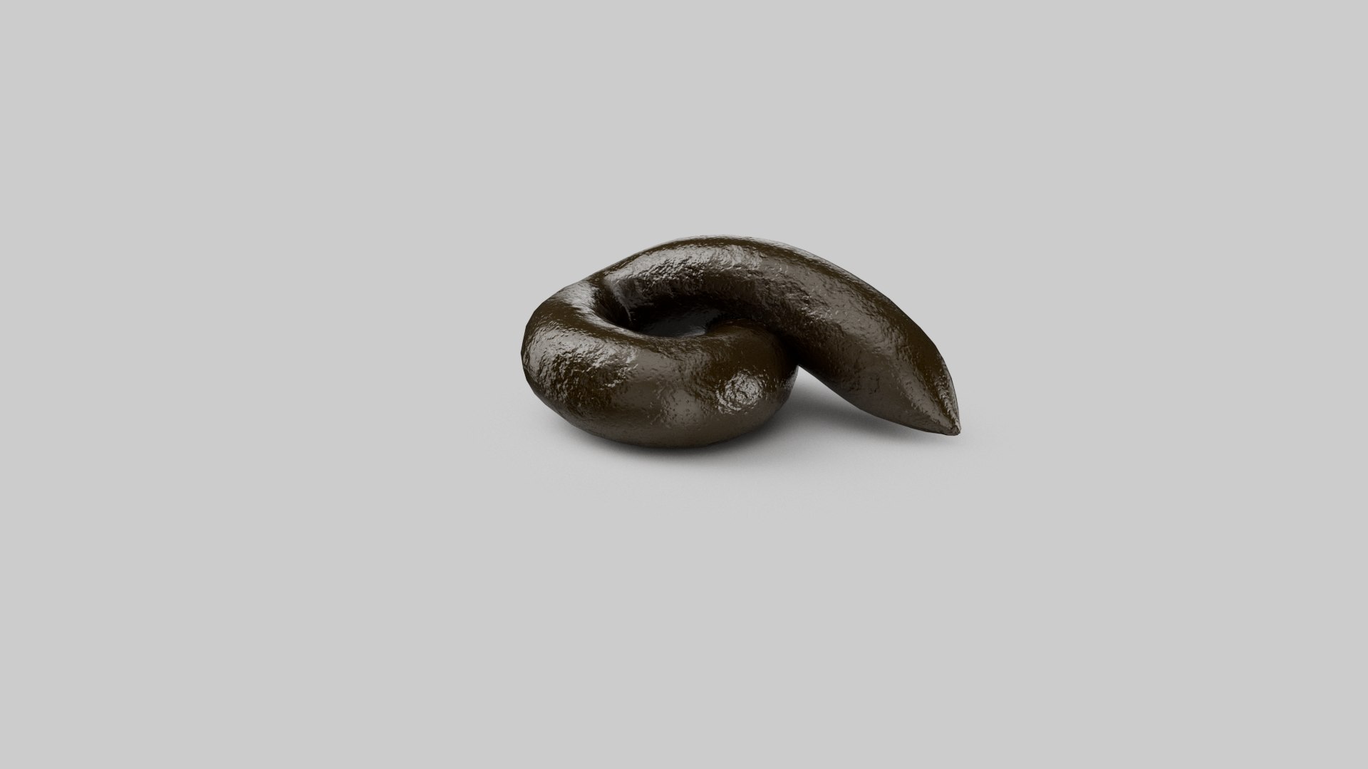 3D Model Little Slimy Curl Of Poop - TurboSquid 2309215