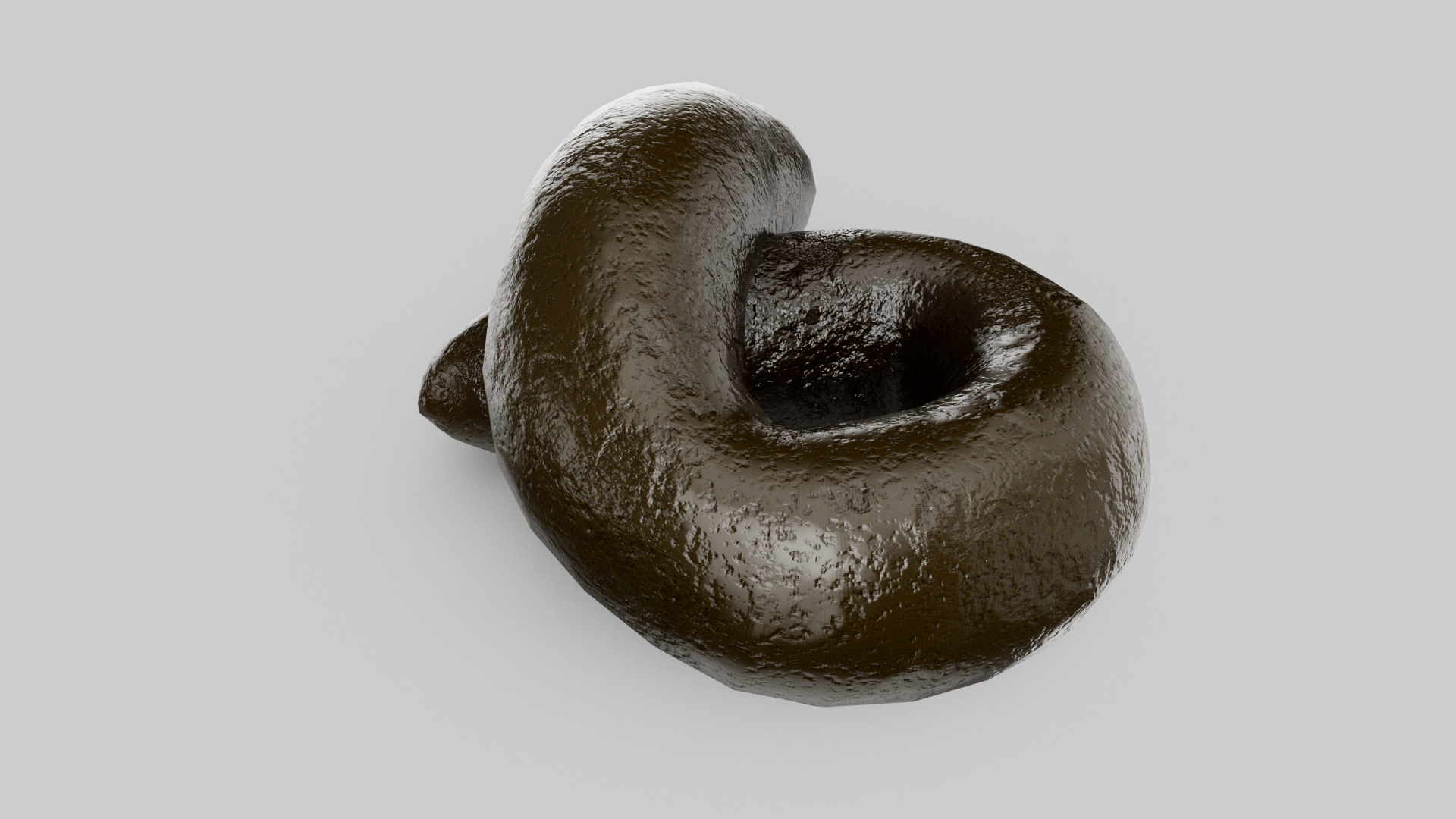 3D Model Little Slimy Curl Of Poop - TurboSquid 2309215