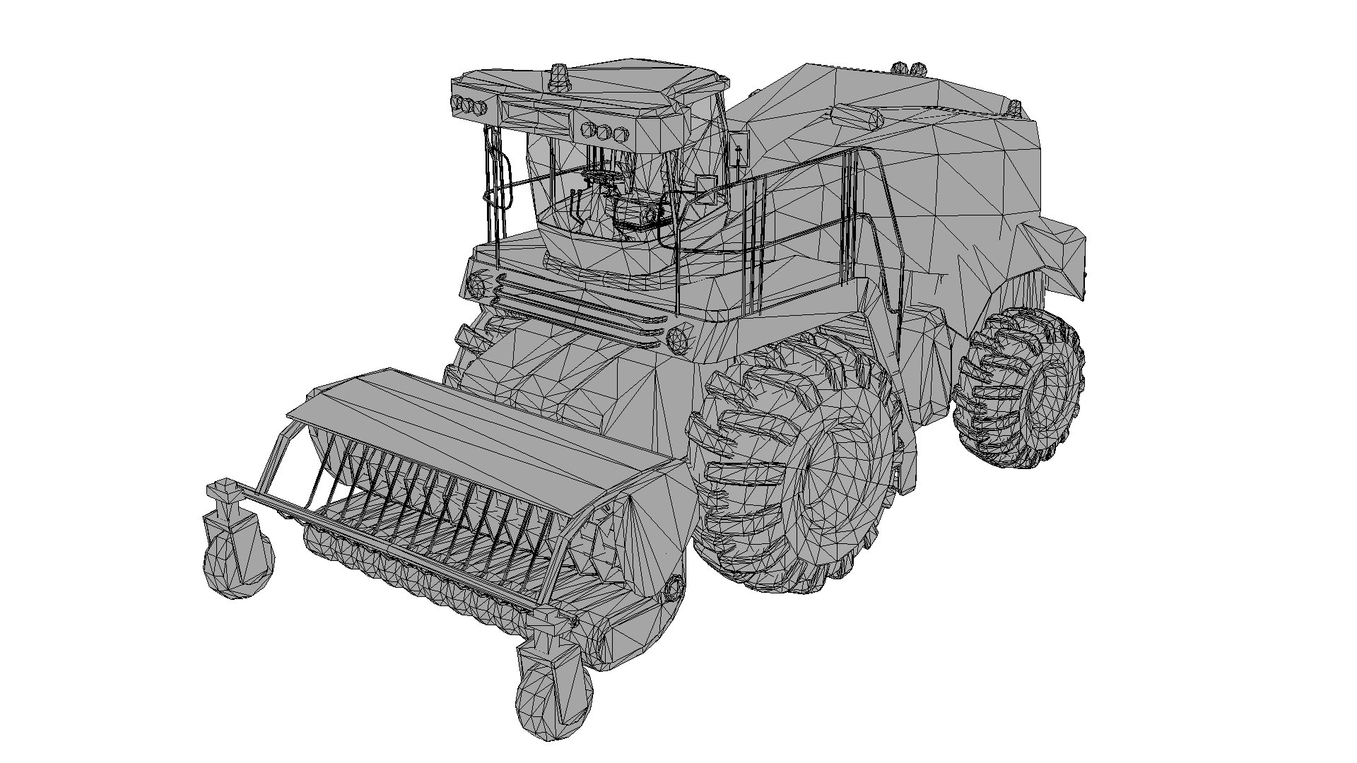 3D Combine Truck Low-Poly - TurboSquid 2112422