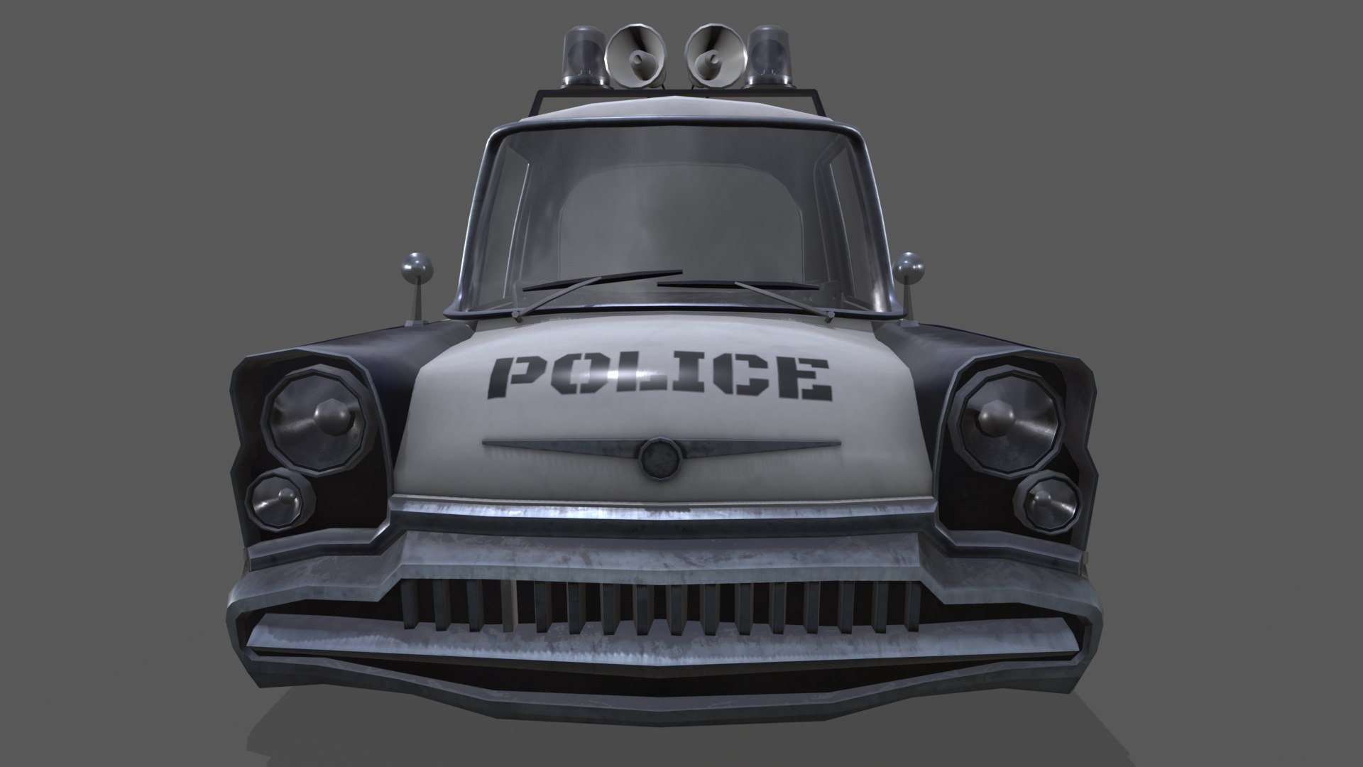 Low Poly Stylized Police Car 3D Model - TurboSquid 2036516
