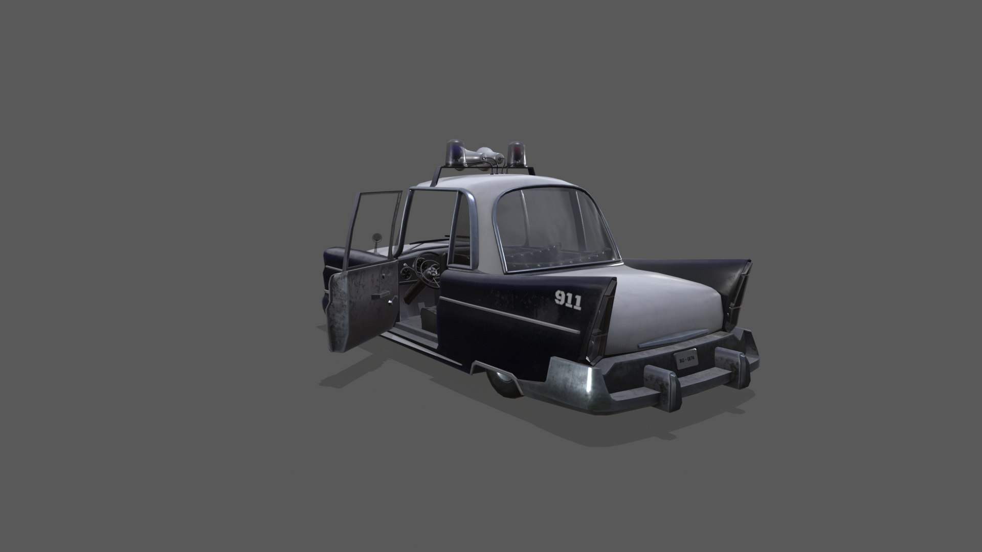 Low Poly Stylized Police Car 3D Model - TurboSquid 2036516