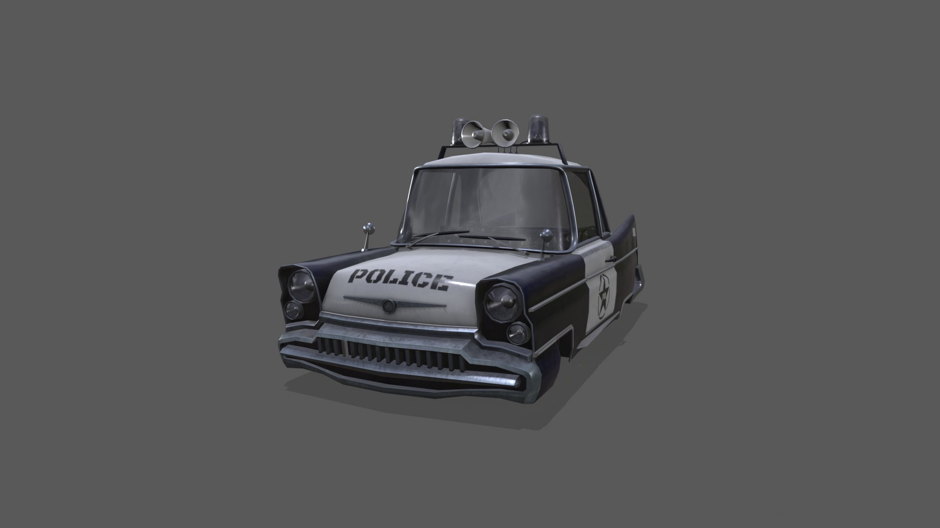 Low Poly Stylized Police Car 3D Model - TurboSquid 2036516