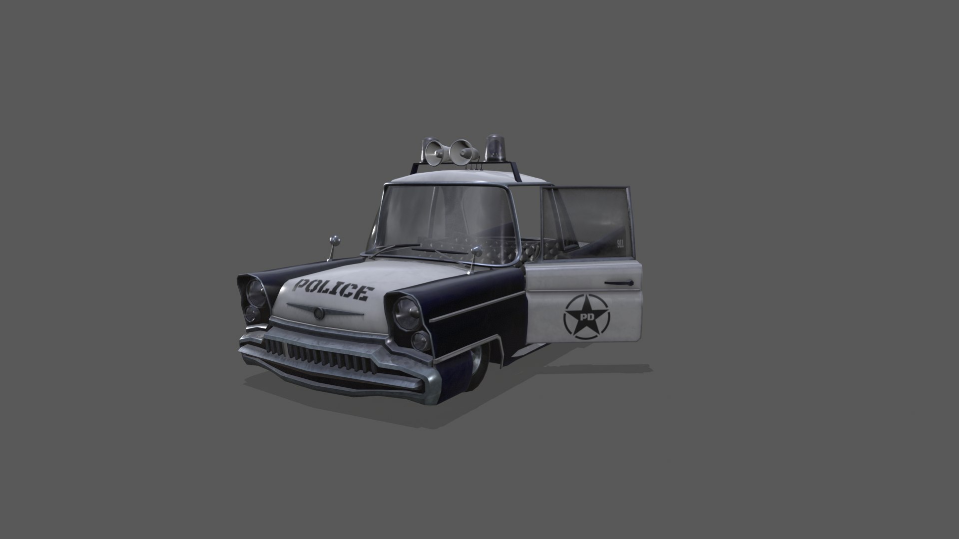 Low Poly Stylized Police Car 3D Model - TurboSquid 2036516