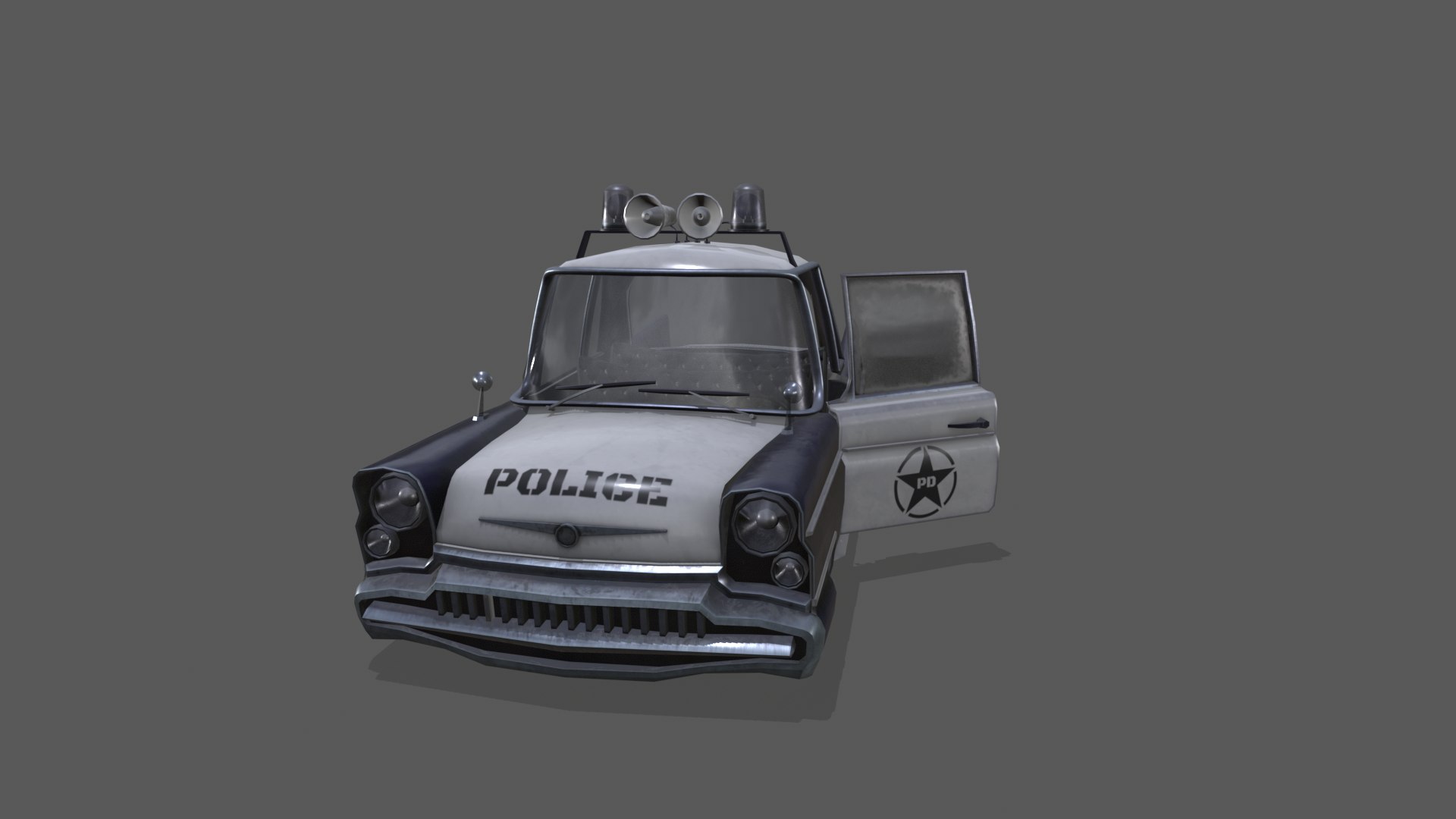Low Poly Stylized Police Car 3D Model - TurboSquid 2036516