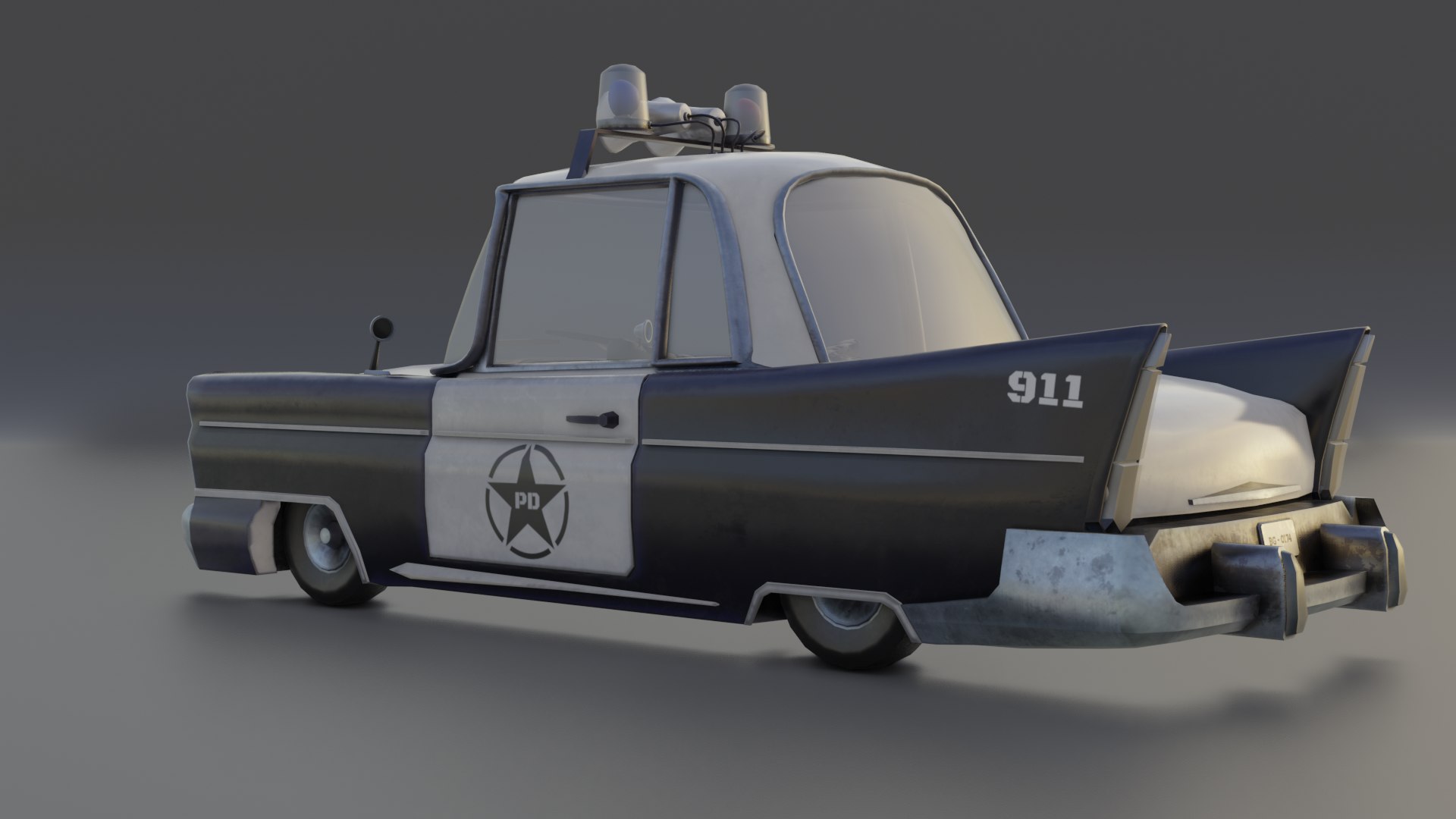 Low Poly Stylized Police Car 3D Model - TurboSquid 2036516