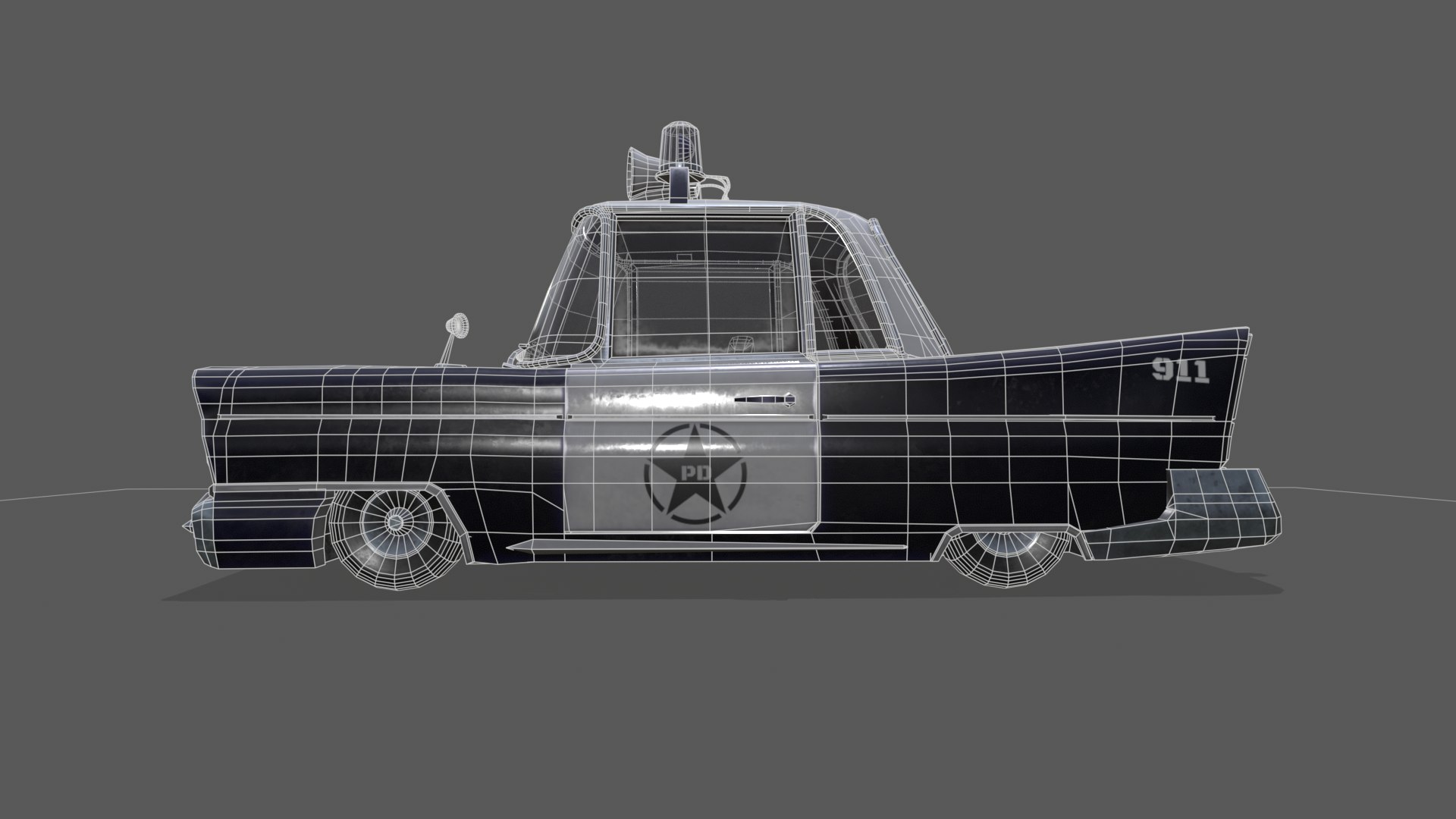 Low Poly Stylized Police Car 3D Model - TurboSquid 2036516