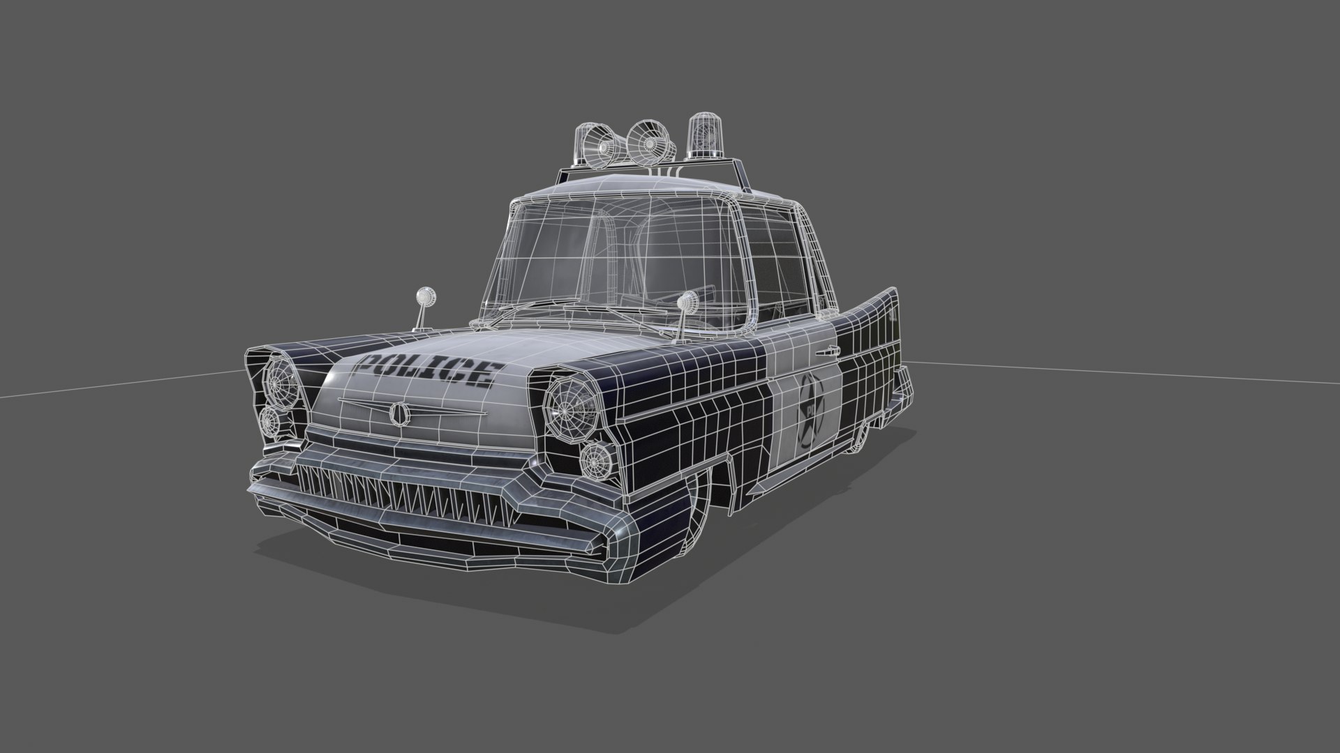 Low Poly Stylized Police Car 3D Model - TurboSquid 2036516