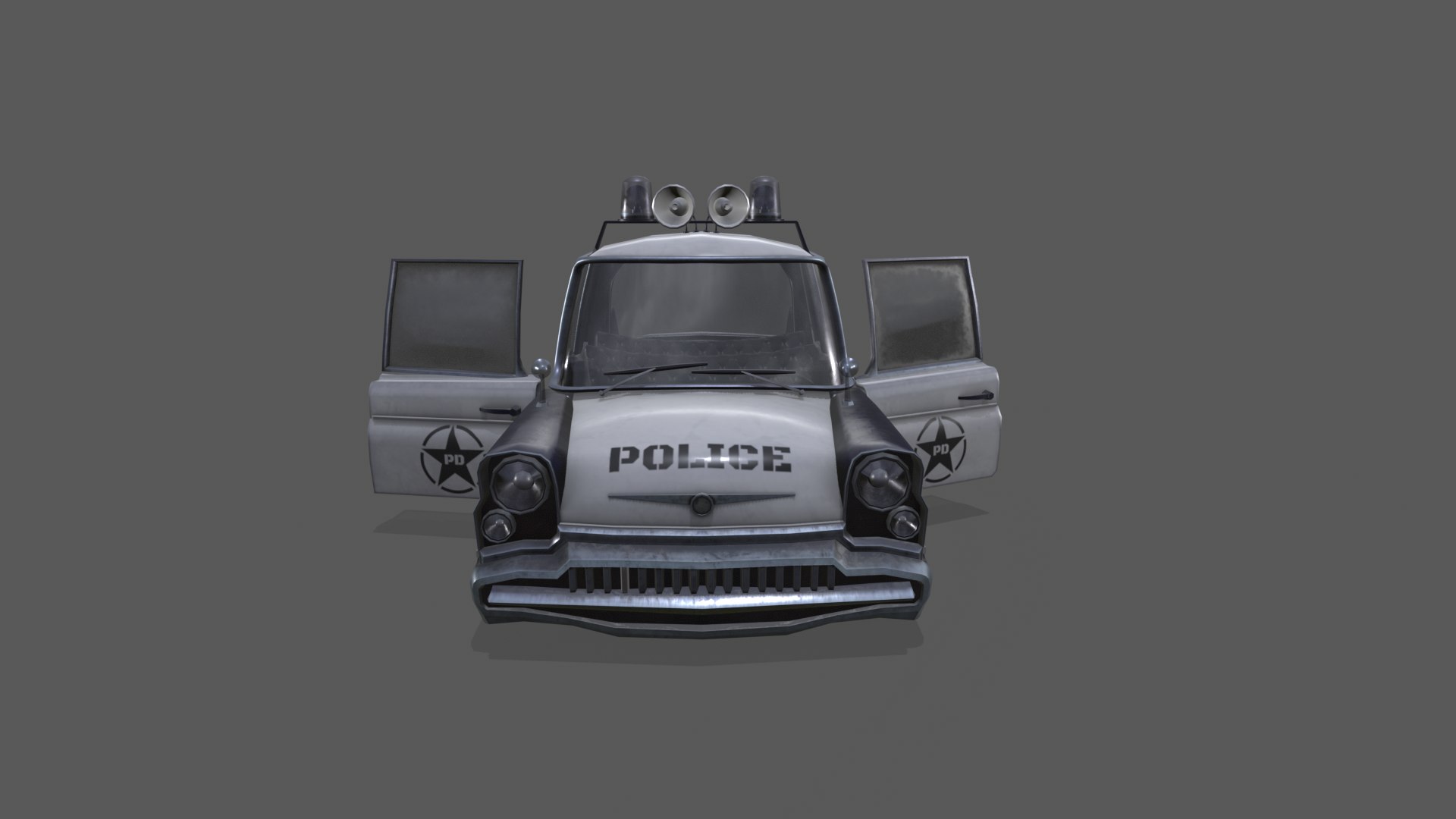 Low Poly Stylized Police Car 3D Model - TurboSquid 2036516