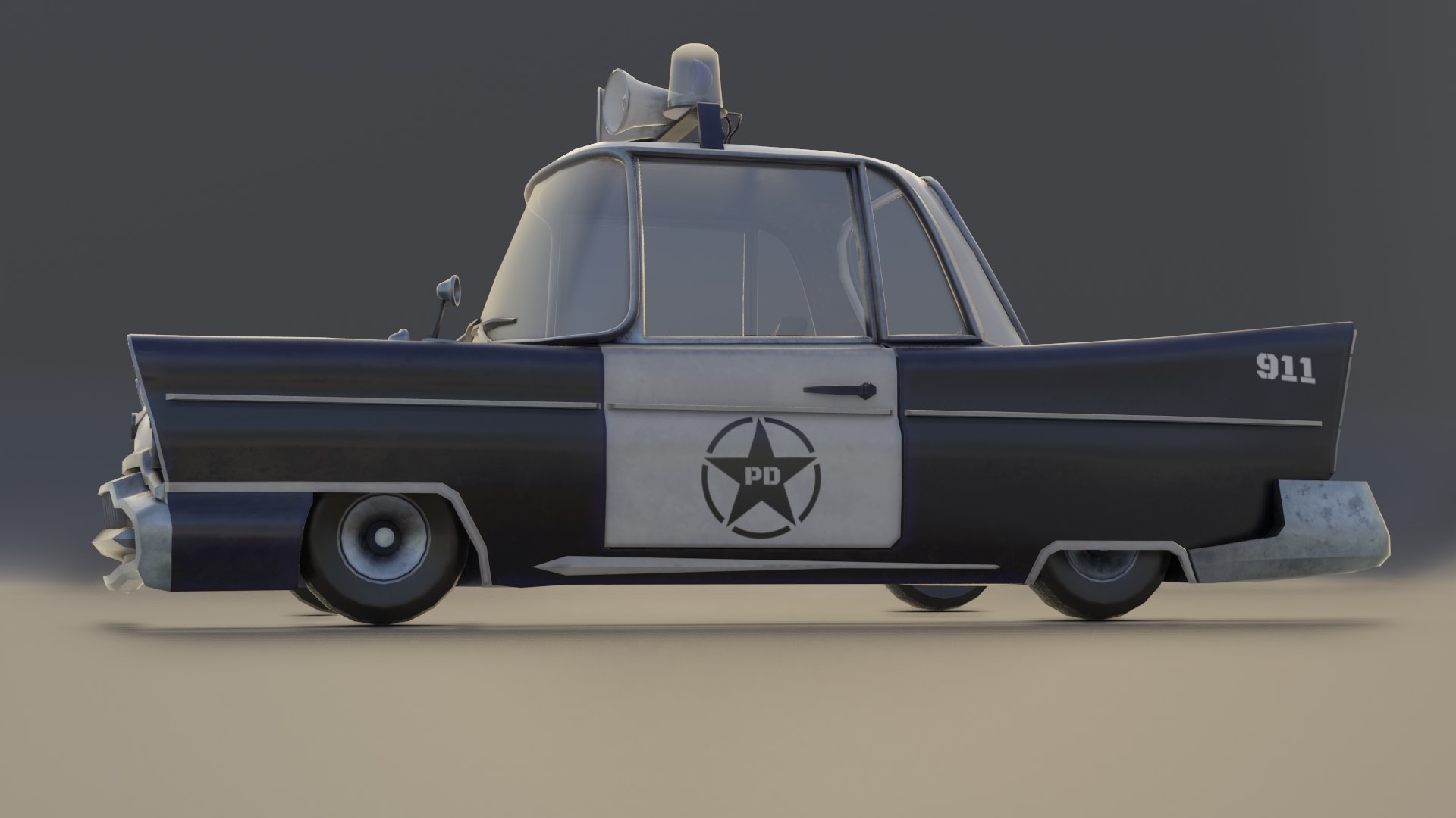 Low Poly Stylized Police Car 3D Model - TurboSquid 2036516