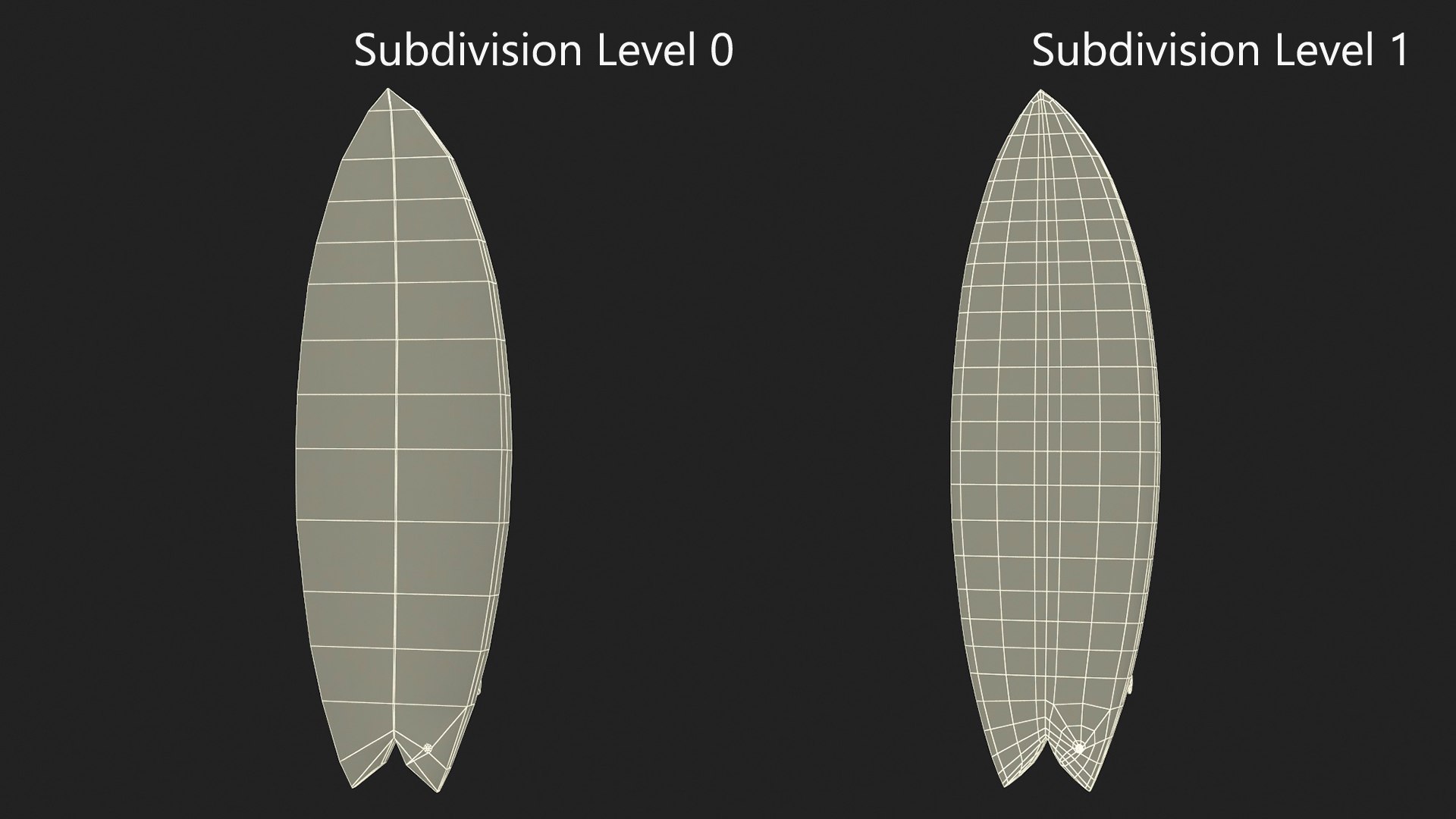 3D Surfboard Fish Tail - TurboSquid 2155437