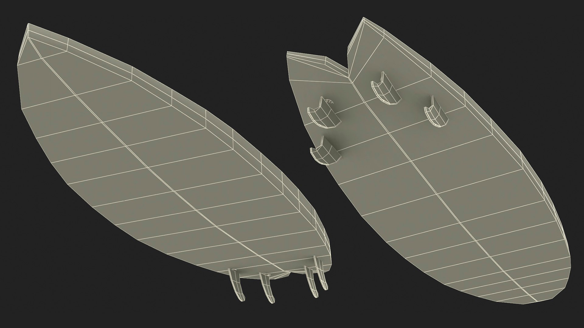 3D Surfboard Fish Tail - TurboSquid 2155437