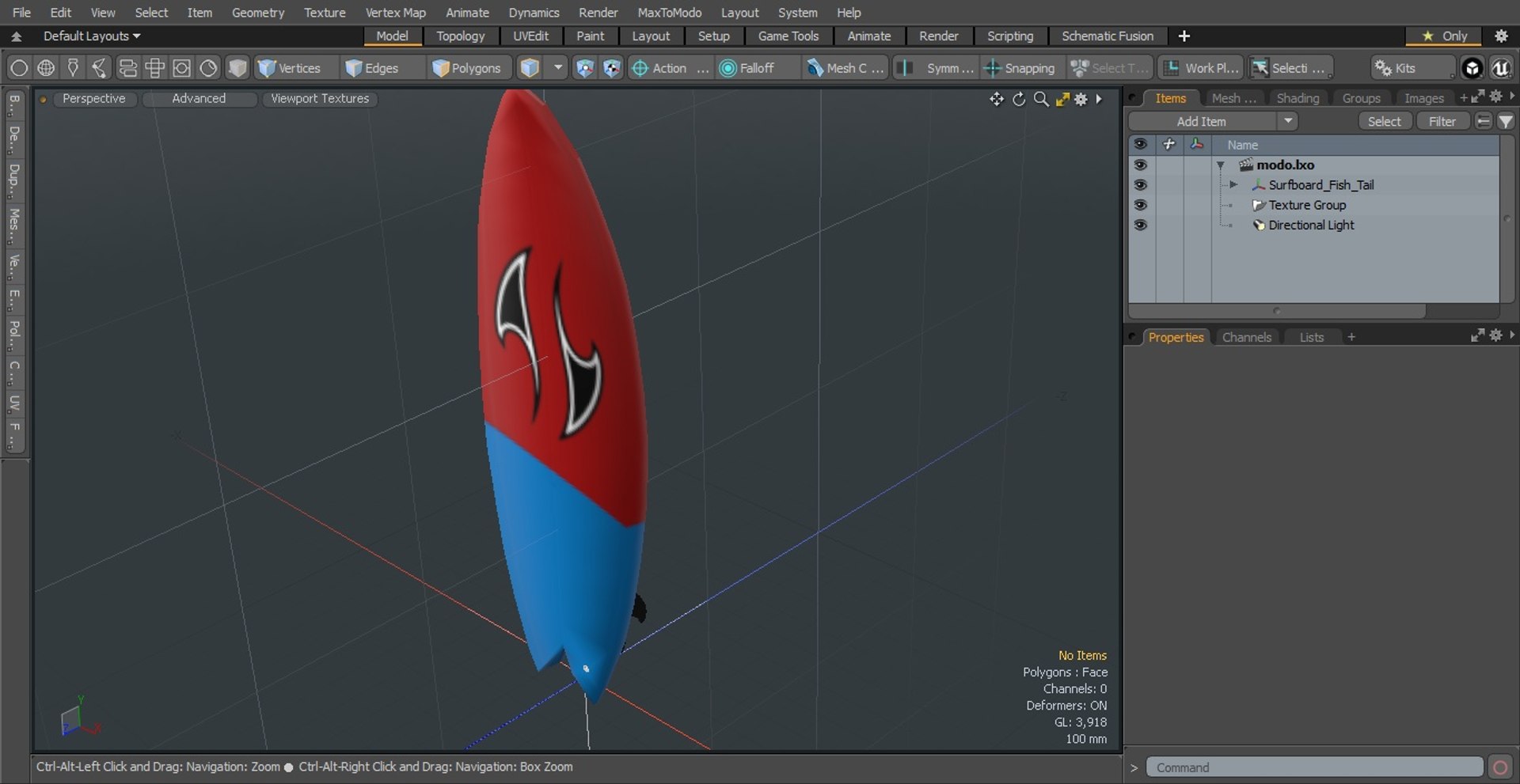 3D Surfboard Fish Tail - TurboSquid 2155437