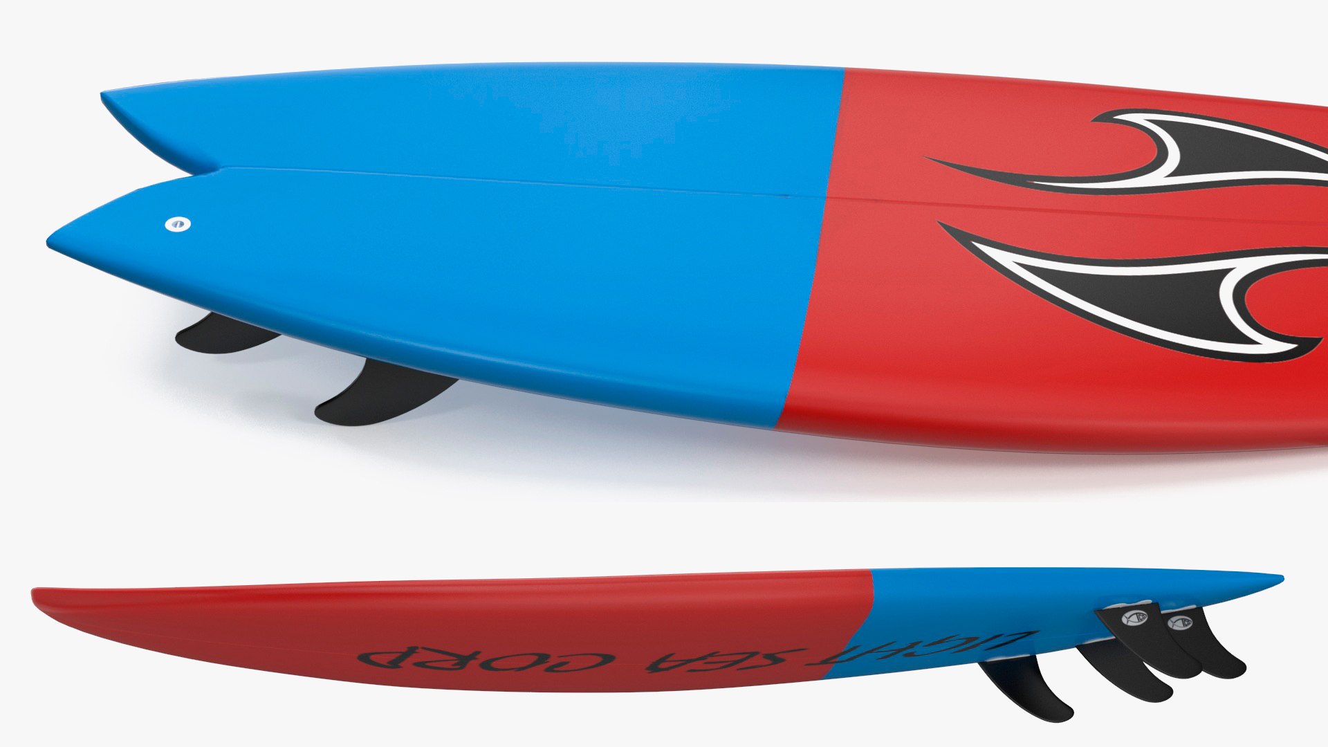 3D Surfboard Fish Tail - TurboSquid 2155437