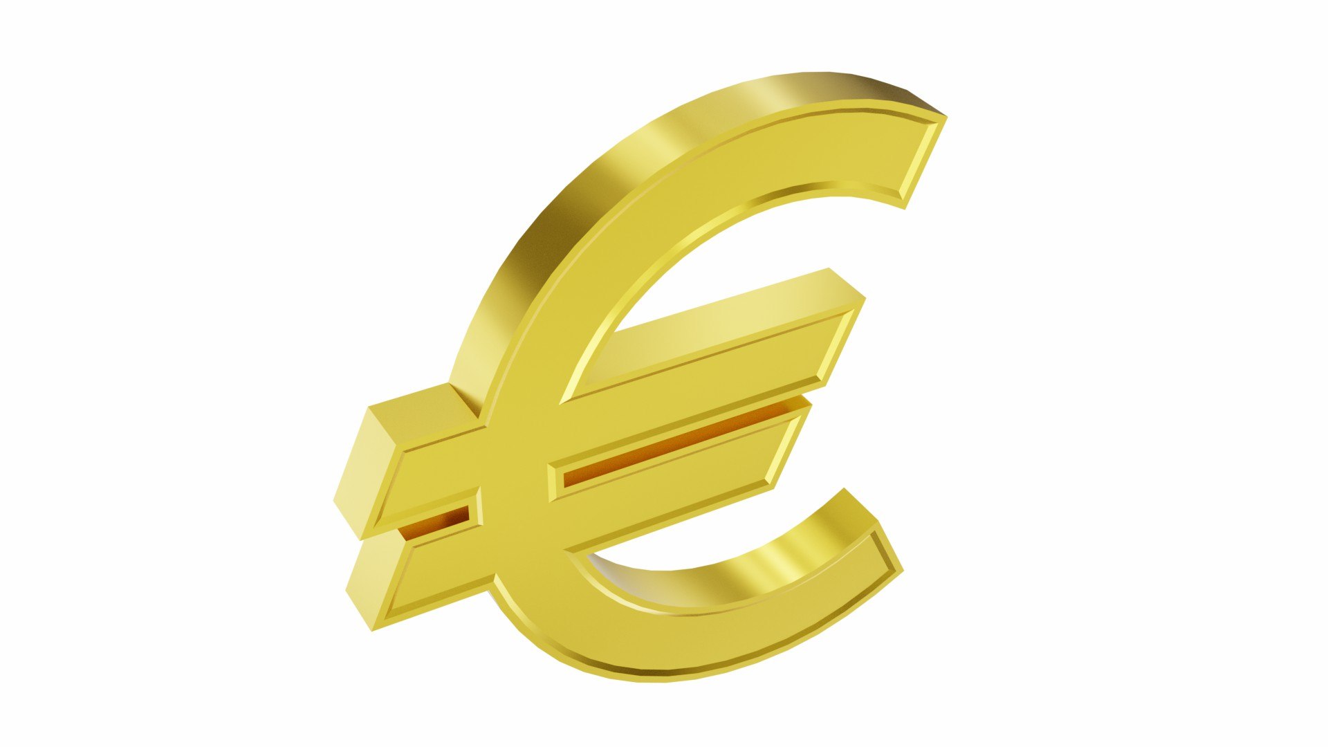 3D Model Euro Currency Sign - TurboSquid 1717692