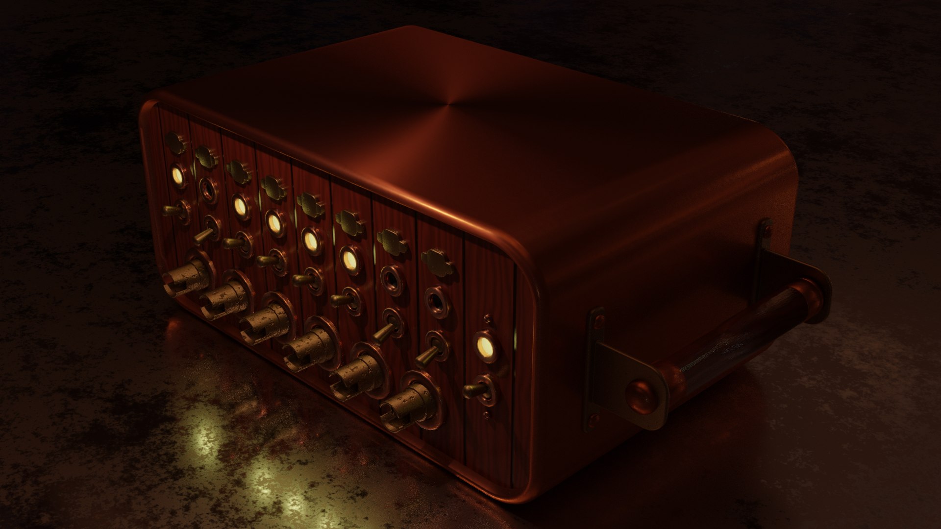 3D Steampunk Commutator Model - TurboSquid 1507411