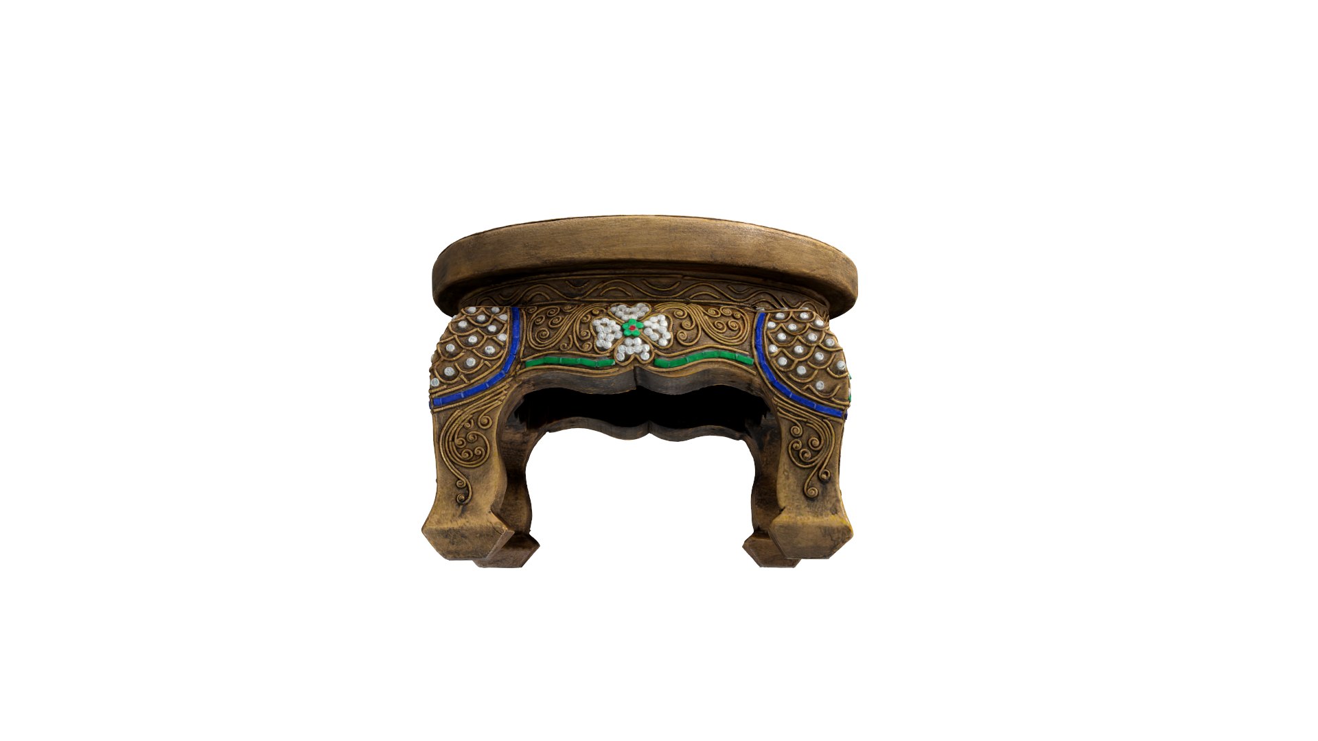 Southeast Asian Style Stool 3D Model 3D Model - TurboSquid 2278564