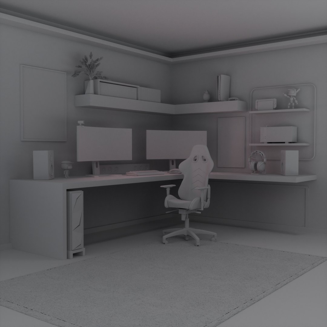 3D Gaming Room - Cinema 4D Octane Render Formats Model - TurboSquid 2203843