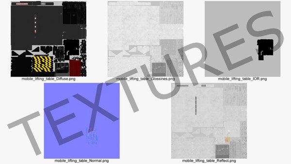 3D mobile hydraulic scissor table - TurboSquid 1693105