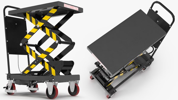 3D mobile hydraulic scissor table - TurboSquid 1693105