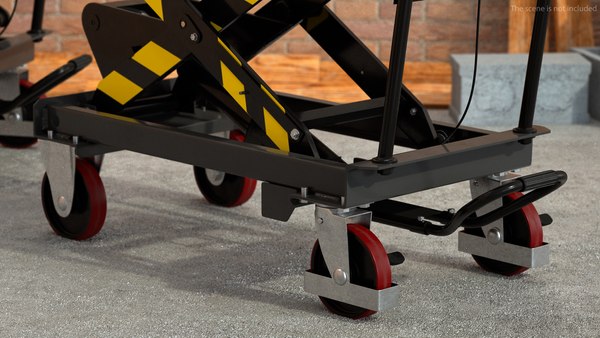 3D mobile hydraulic scissor table - TurboSquid 1693105