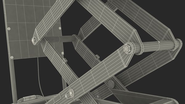 3D mobile hydraulic scissor table - TurboSquid 1693105