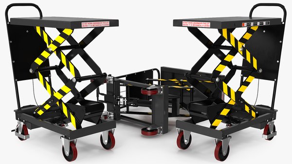 3D mobile hydraulic scissor table - TurboSquid 1693105
