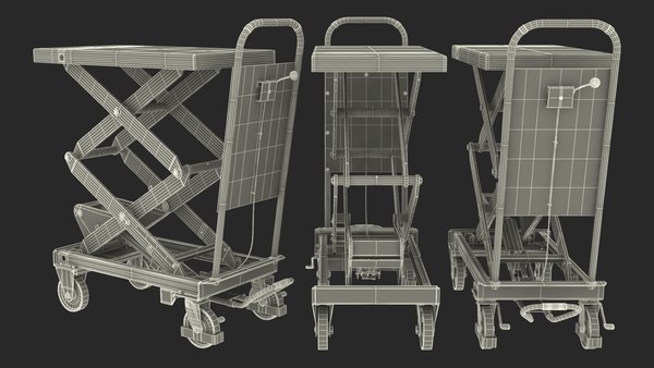 3D mobile hydraulic scissor table - TurboSquid 1693105