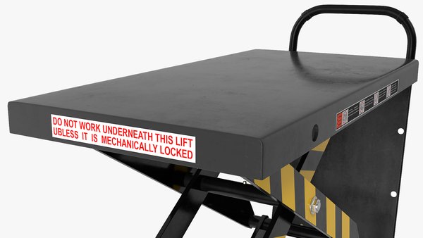3D mobile hydraulic scissor table - TurboSquid 1693105