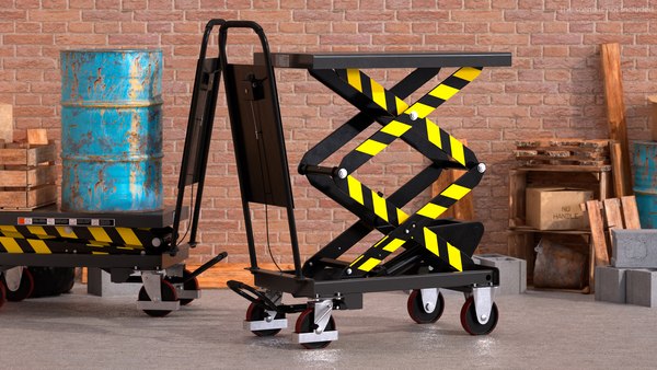 3D mobile hydraulic scissor table - TurboSquid 1693105
