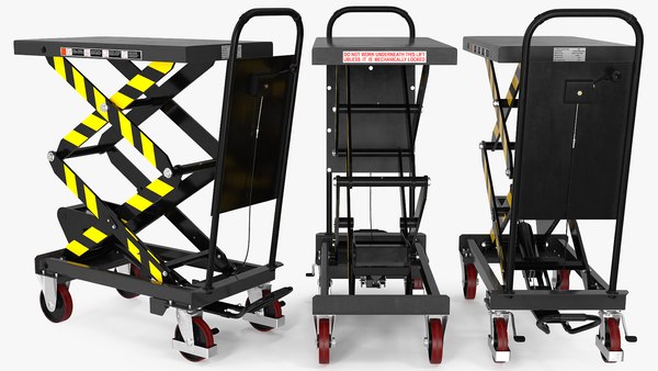 3D mobile hydraulic scissor table - TurboSquid 1693105