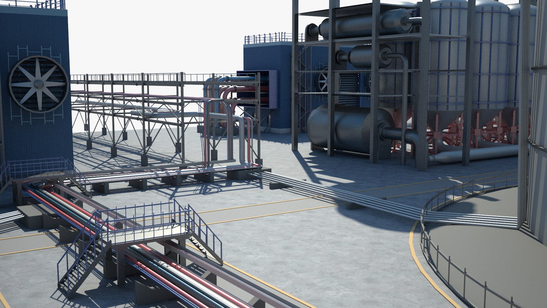 3D Model Industrial Area 02 - TurboSquid 1541082