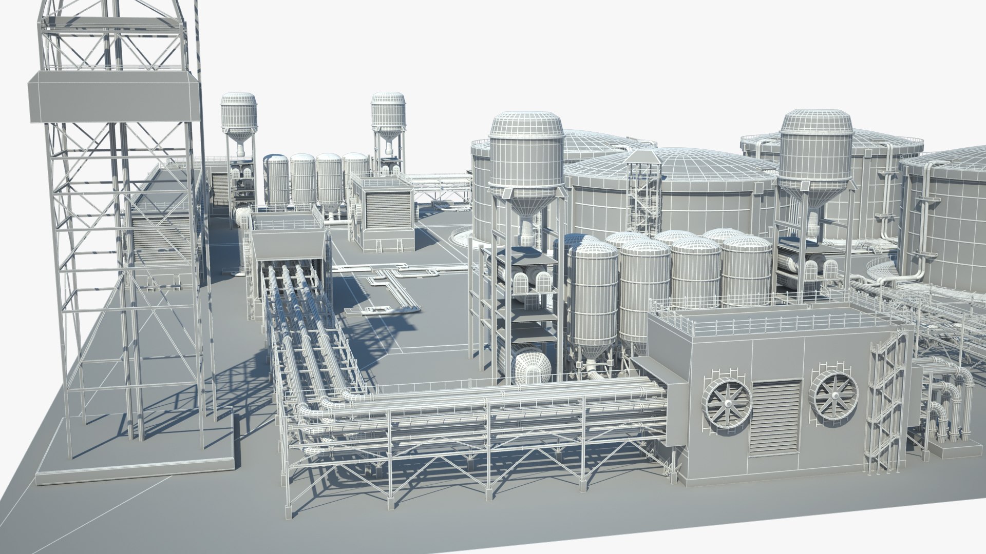 3D Model Industrial Area 02 - TurboSquid 1541082
