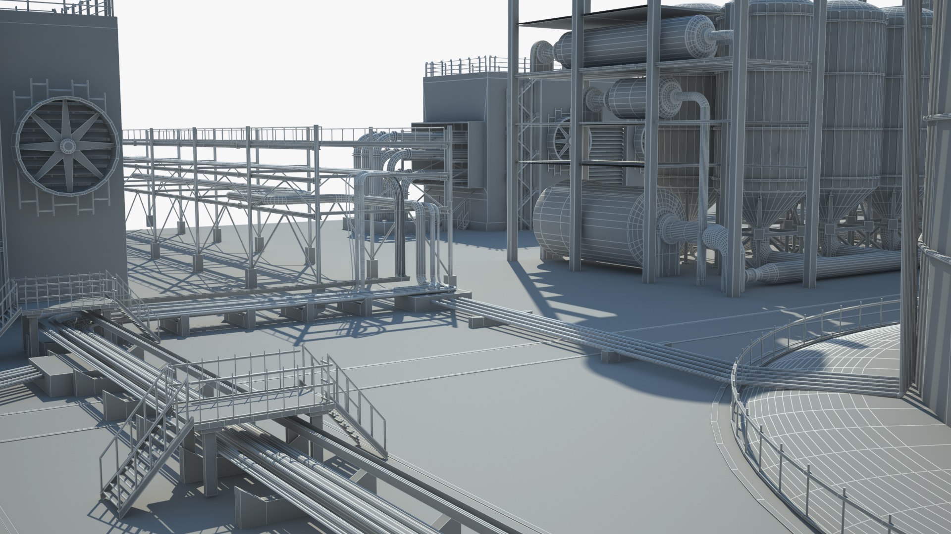 3D Model Industrial Area 02 - TurboSquid 1541082