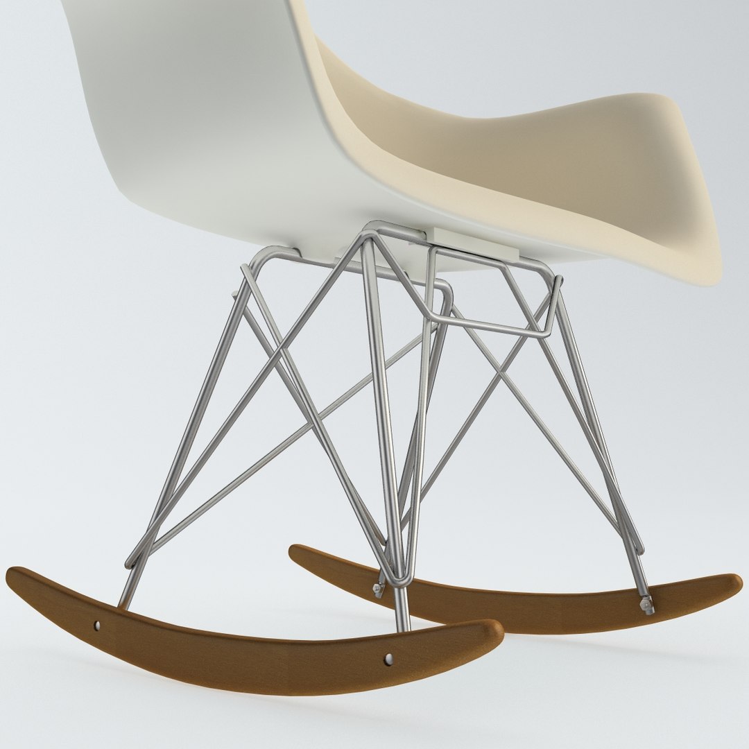 white cradle chair 3d 3ds