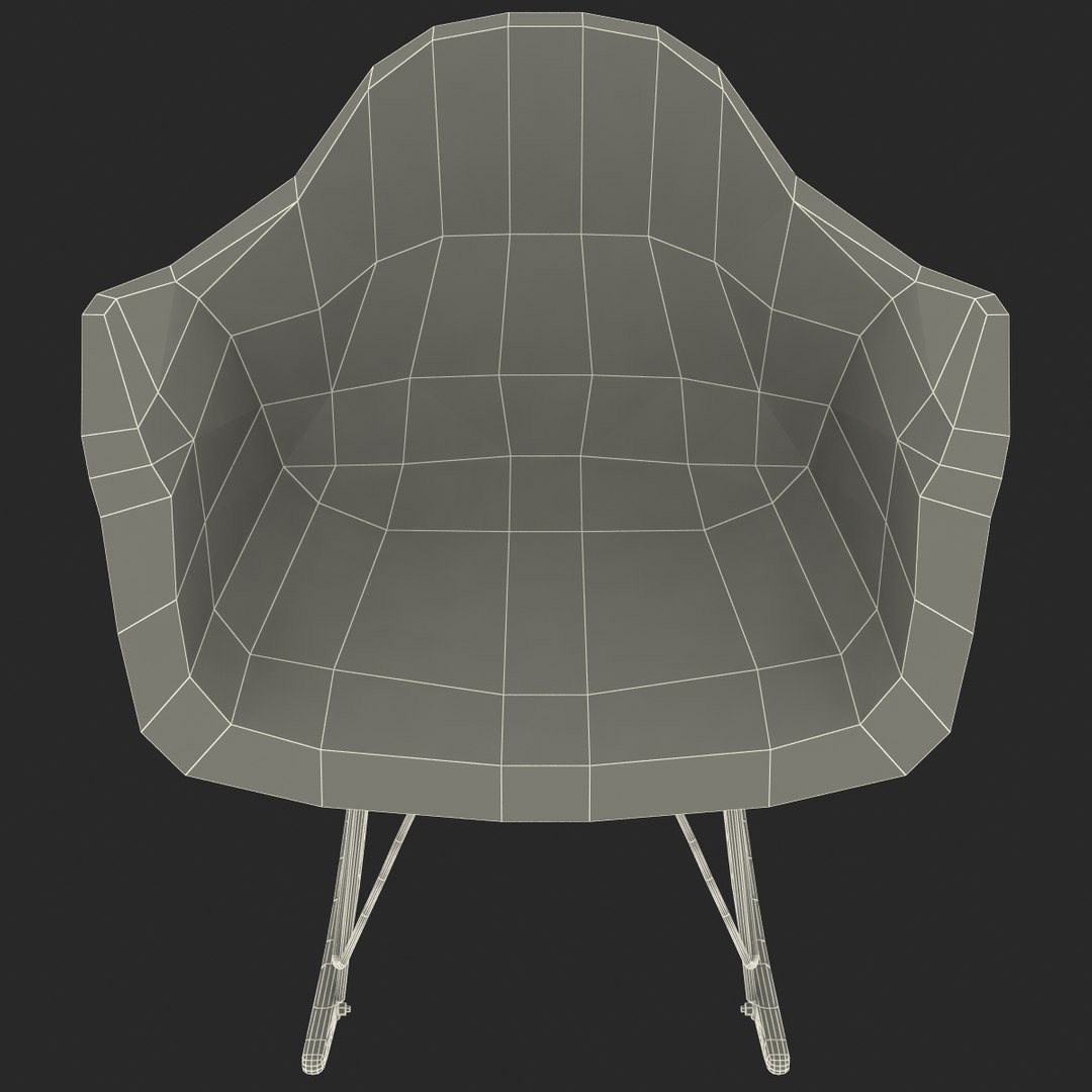 white cradle chair 3d 3ds