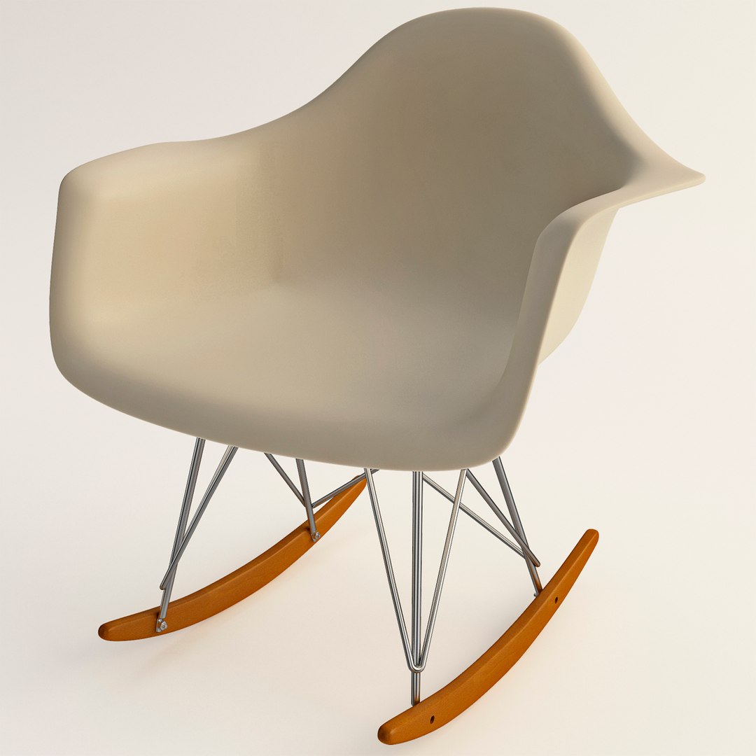 white cradle chair 3d 3ds