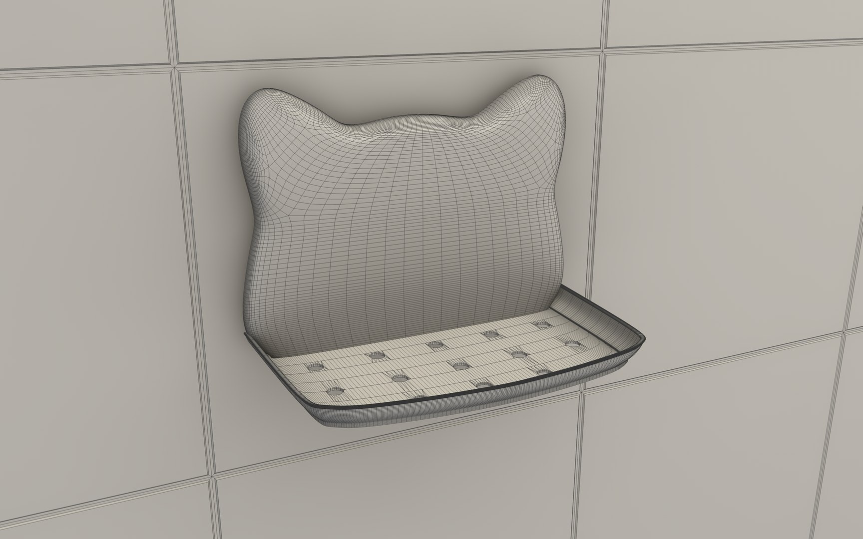 3ds Soap Holder - Cat