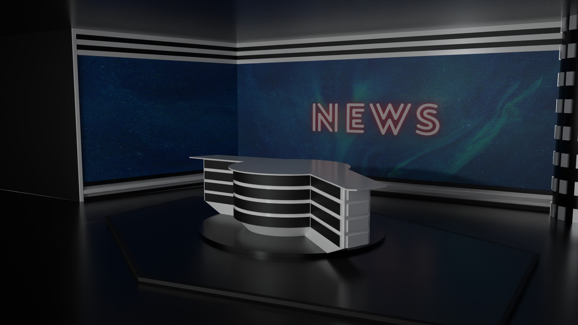 Tv Studio 3D Model - TurboSquid 1924029