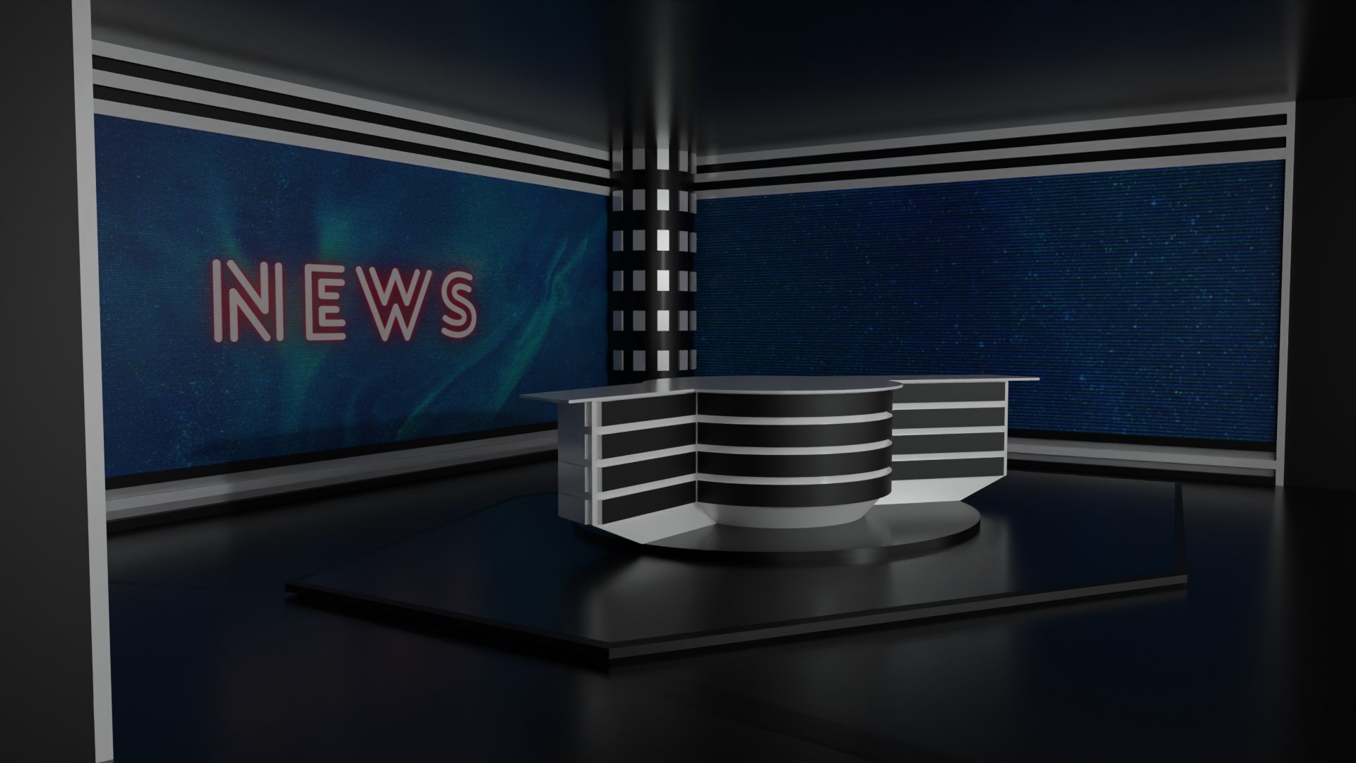 Tv Studio 3D Model - TurboSquid 1924029