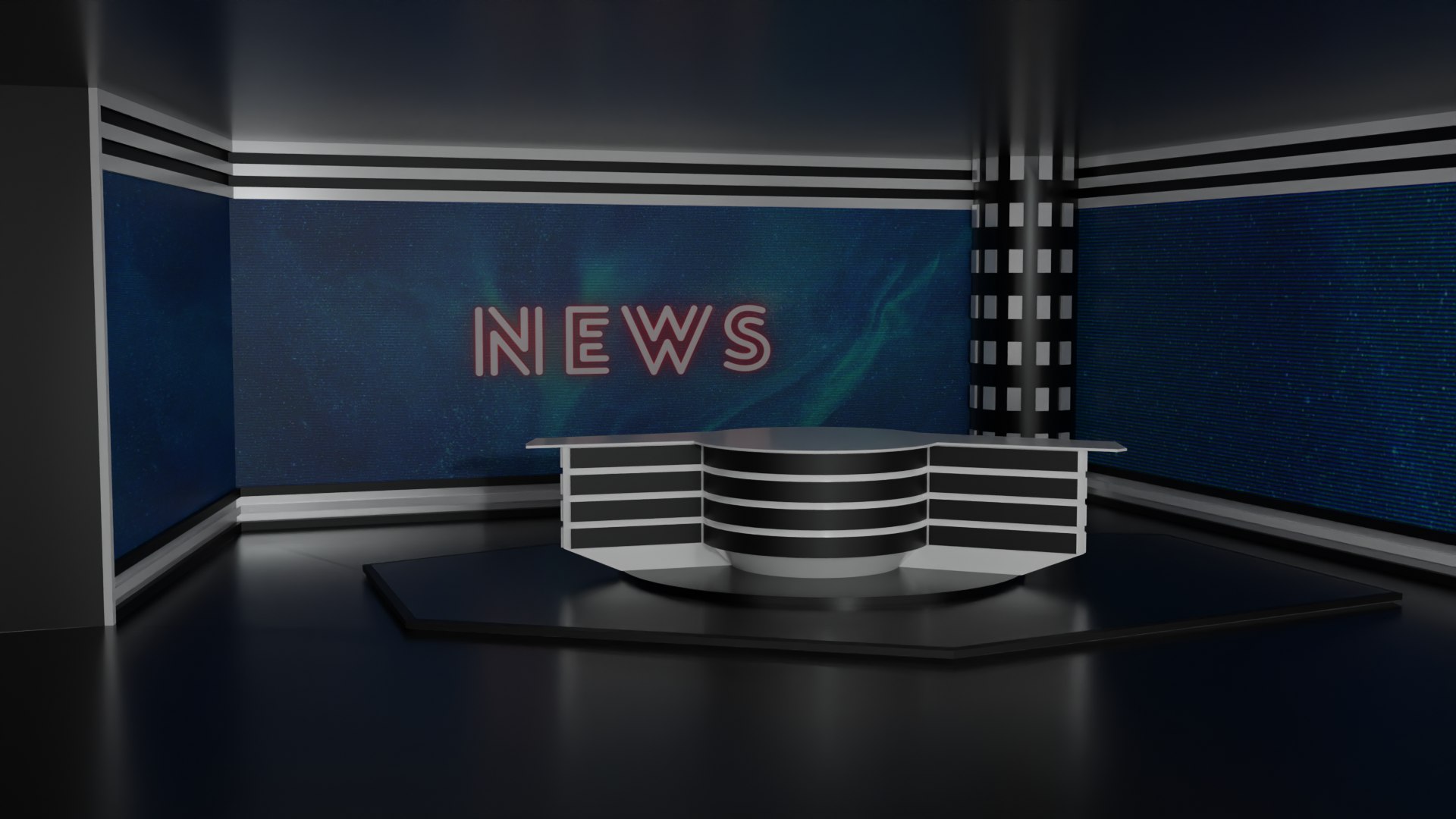 Tv Studio 3D Model - TurboSquid 1924029