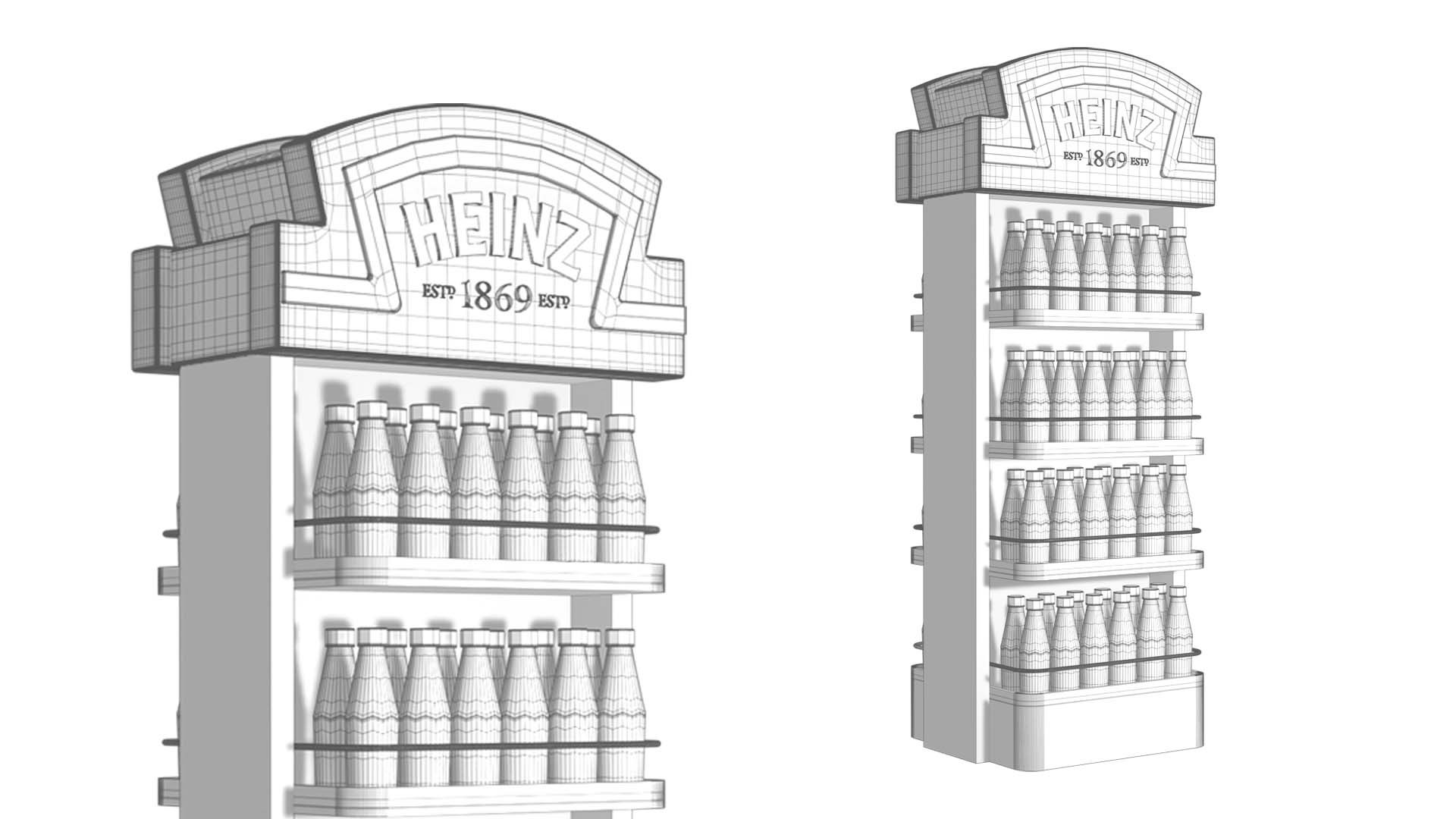 Heinz Display Rack 3D - TurboSquid 2181140