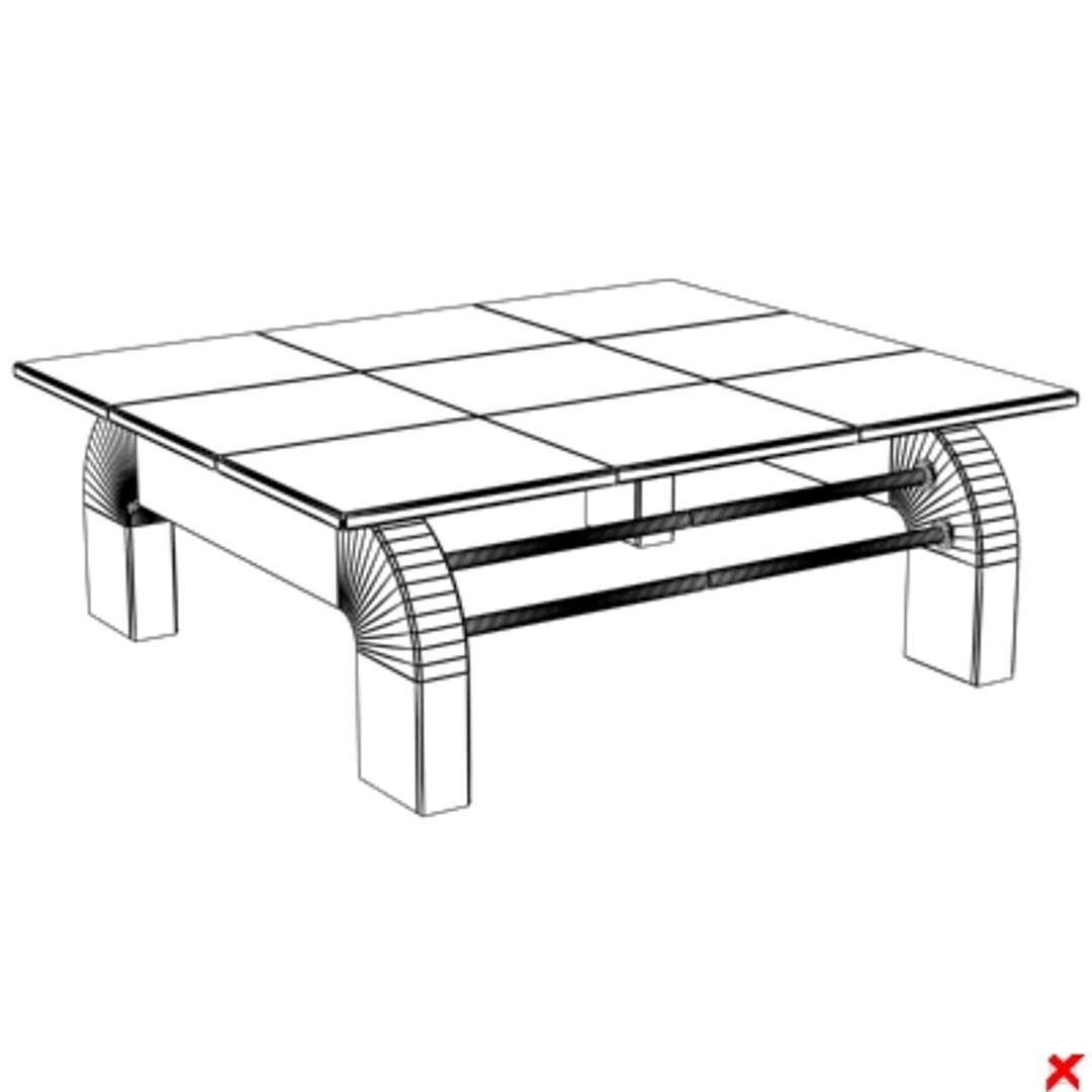 Free Table Coffee 3d Model